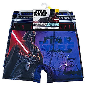 STAR WARS 100% Combed Cotton Briefs and Boxer Briefs and Poly-Blend Athletic Boxer Briefs in sizes 4, 6, 8, 10 and 12