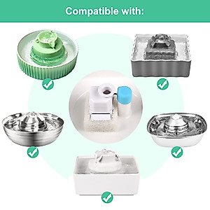 16 Pack Replacement Filters for 360° CupCake Ceramic Pet Fountain, GISOFIK Cat Water Fountain Filters, Triple Filtration Pet Fountain Filter, Ceramic Cat Fountain Filters with 4 Foam Filters