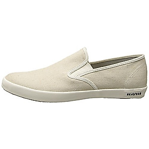 SEAVEES Men's Baja Slip On Classic Sneaker, Natural, 10