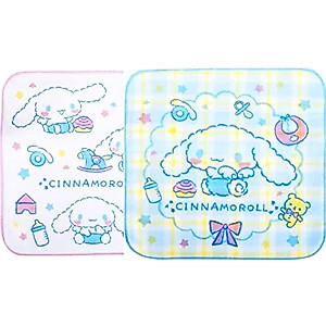 Set of 2 Cinnamoroll Mini Towel Gauze & Terry Cotton on Both Side 100% Cotton Soft & Breathable