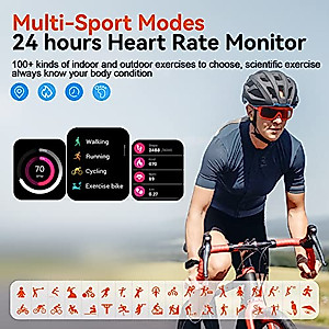 Smart Watch for Men Women with Bluetooth Call, 2023 Newest 1.95''HD DIY Dial Fitness Activity Tracker Waterproof Fitness Watch with Heart Rate Sleep Monitor, Multi-Sports Smartwatch for Android iOS…