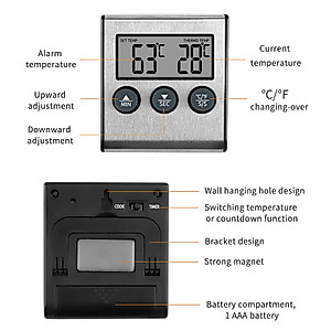 Meat Thermometer Digital for Cooking Precise Oven Temperatures - Accurate Food Thermometer Design