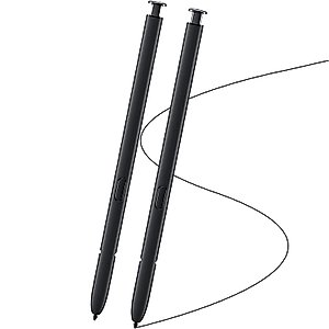 2 Pack Black Galaxy S22 Ultra Pen for Samsung Galaxy S22 Ultra 5G Touch Screen Stylus Pen Replacement Parts for Samsung Galaxy S22 Ultra S Pen NoBluetooth Function