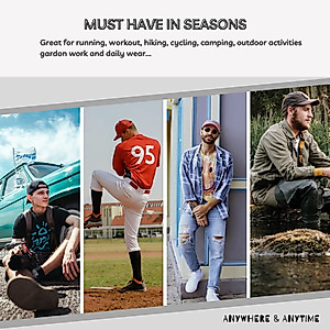 LITSSIN Quick Dry Fit Hats for Men and Women 2 Packs, Mesh Athletic Hat Running Cap Workout Hats for Hiking Golf Fishing |UPF 50+