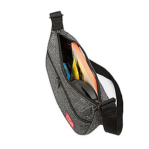 Manhattan Portage Midnight Crescent Street Shoulder Bag (Black) | Hobo Bag