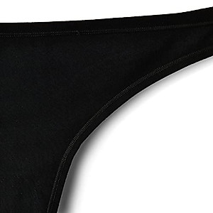 Tilley Women's Organic Cotton 2-Pack Thong, Black, X-Large