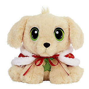 Little Tikes Rescue Tales Holiday Pup- Santa's Helper Soft Plush Stuffed Animal, Adoption Tag & Certificate, Doghouse Playset for Kids, Toys for Girls Boys Ages 3 4 5+