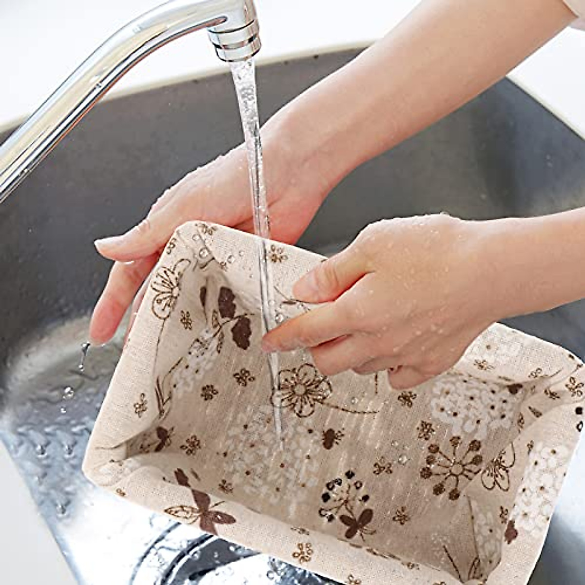 Veemoon . Snacks Makeup Bowls Seagrass Cloth Candy Books Tabletop Inch Food Office Shelves Holder Organizer Storage Wooden M Baskets Bin Snack Rectangular Baskets, Woven Cosmetics Liner