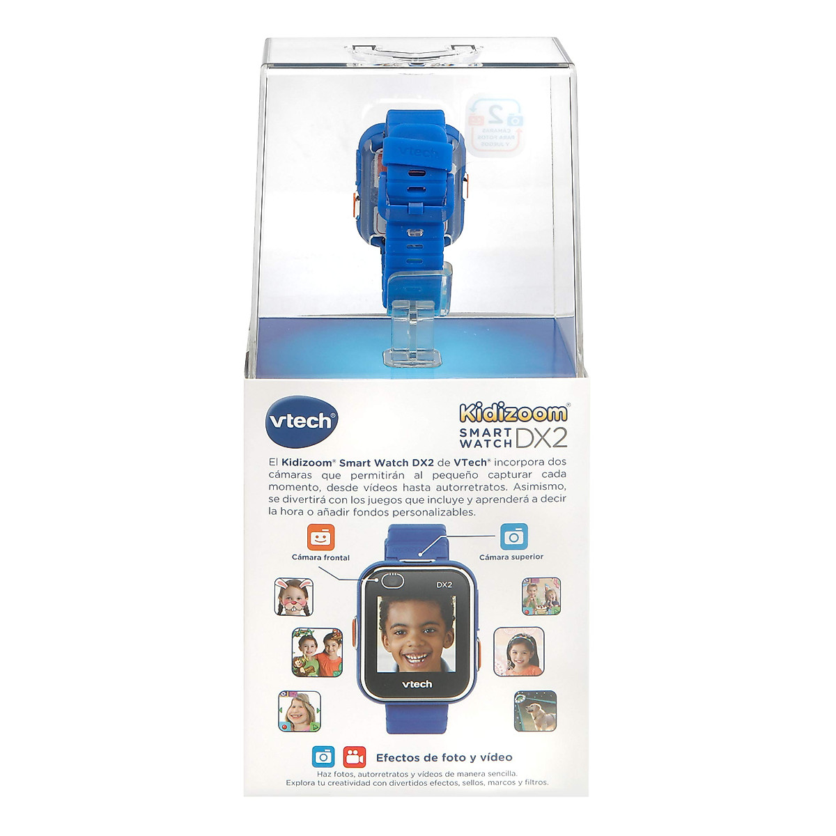 VTech Kidizoom Smart Watch DX2 Kids Smart Watch with Dual Camera Estandar Blue - Spanish Version