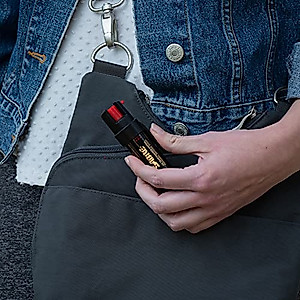 SABRE Advanced Pepper Spray for Self Defense, 3-in-1 Formula with Maximum Strength Pepper Spray, CS Military Tear Gas, UV Marking Dye, Fast Access Easy Carry Belt Clip, 35 Bursts, 0.67 fl oz, 2 Pack