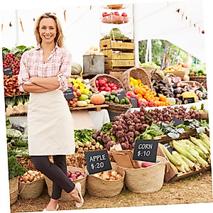 Operitacx Desktop Easel 16pcs Supermarket Label Blackboard Table Fruits and Vegetables Plastic Child Kids Tabletop Easel