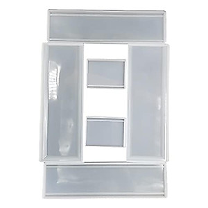 DIY Crafts Dominoes Storage Tray Table Ornaments Decoration Epoxy Resin Mold Handicrafts Soap Candle Resin Casting Mold DIY Pendant Kit(Excluding Metal Accessories)