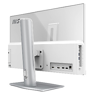 MSI Modern AM242TP AIO Desktop, 23.8" FHD Touchscreen, Intel Core i7-1165G7, 16GB Memory (Dual-CHL), 512GB SSD, WiFi 6, BT 5.1, FHD Webcam, White, Windows 11 Home (11M-873US)