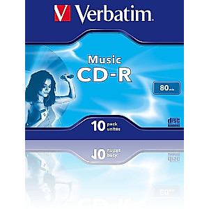 Verbatim CDR 80 Audio 10 Pack J/Case (16x)