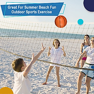 5 INCH PVC Mini Basketball for Indoor Basketball Mini Hoops, Soft 5" Rubber Small Repacement Basketball for Over Door Basketball Hoop Sets, Little Basketballs for Adults & Kids (3 PCS with Air Pump)