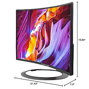 Sceptre C248W-1920R 24" Curved 75Hz Gaming LED Monitor Full HD 1080P HDMI DisplayPort VGA Speakers Ultra Thin Metal Black