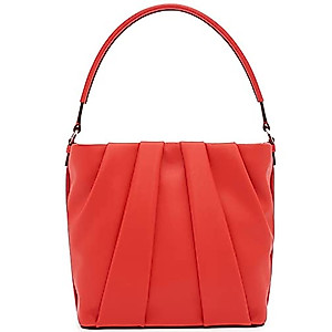 Calvin Klein Myla Novelty Large Hobo Shoulder Bag, Crimson