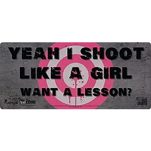 EDOG Ladies Shoot Like a Girl Heavy Duty Pistol Cleaning Extra Large Mat 12x27 Padded Gun-Work Surface Protector Mat Solvent & Oil Resistant
