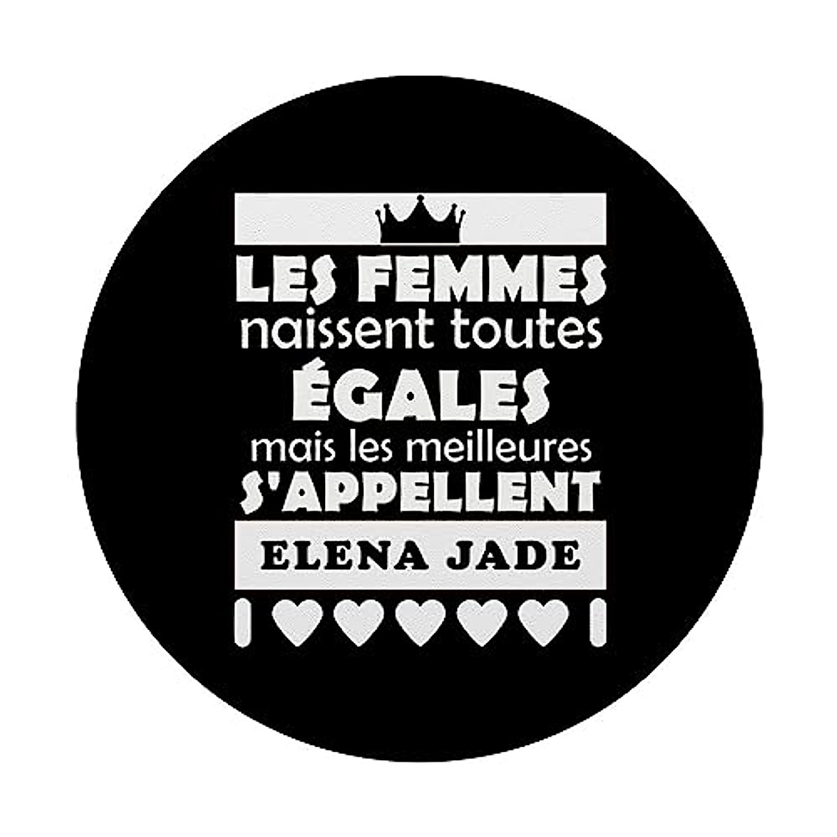 les femmes naissent toutes egales Elena jade PopSockets Swappable PopGrip