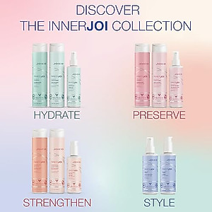 Joico InnerJoi Strengthen Shampoo and Conditioner | For Damaged, Color-Treated Hair | Sulfate & Paraben Free | Naturally-Derived Vegan Formula | 33.8 oz