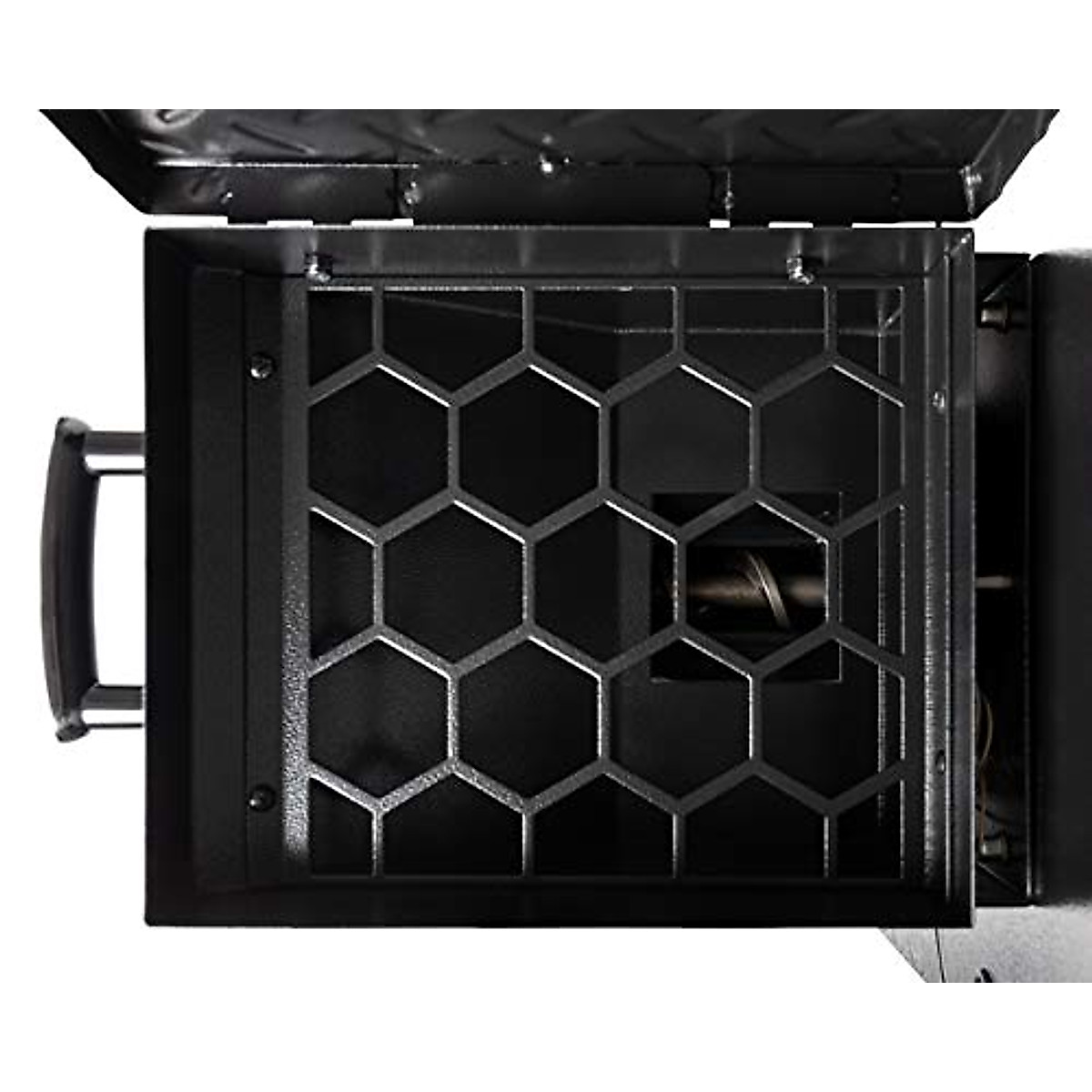 Prime Pellet Grill 81222 KC King 300 Square Inches Grilling Area Electric Pellet Smoker Grill Convection Oven Slow Roaster Auto Pilot With Digital Temprature Control & Hands Free Thermometers - Black