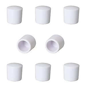 Door Stop Bumper Tips DGBRSM 8pcs White 0.4 Inch Door Rubber Stop Bumper Replacement Stopper Tips Caps Protect Doors & Wall Household Door Stopper Tips Caps