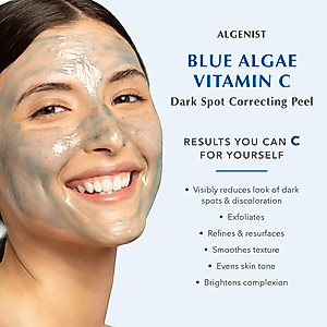 Algenist Collagen Boost, Brighten & Restore Kit - 4-Piece Anti-Aging Skincare Set - Genius Liquid Collagen, Blue Algae Vitamin C Dark Spot Correcting Peel, Calming Relief Cream & Eye Renewal Balm