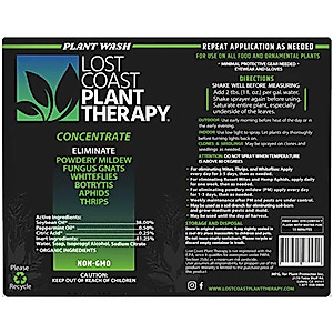 LOST COAST PLANT THERAPY New Plant Therapy Organic Fungicide, Insecticide, Miticide Natural Plant Protection Concentrate - 2.5 gallon