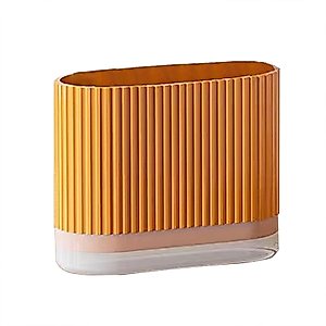 LEOMOTO Utensil Holder for Kitchen Counter, Light Orange Wall Mounted Cooking Utensil Organizer with for Kitchen Counter,bathrooms,Farmhouse