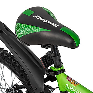 JOYSTAR Contender 20 Inch Kids Bike for Boys & Girls Ages 7-13 Years 20" Mountain Bike with Full Dual-Suspension Steel Frame and 1-Speed Drivetrain with Kickstand Green