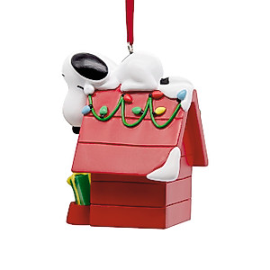 Hallmark Peanuts Snoopy on Holiday Doghouse Christmas Ornament