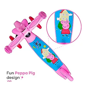 Sakar Self Balancing Toddler Scooter with Light-Up Wheels - Extra Wide Deck, 3 Wheel Platform, Foot Activated Brake, 75 Lbs Limit, Scooter for Kids Ages 3-5