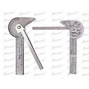 MULTI PURPOSE Protractor Square Rule Centre Finder Divider Drill Point Gauge
