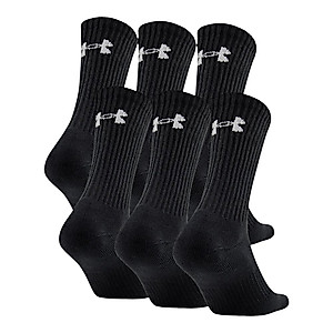 Under Armour UA Charged Cotton 2.0 Crew - 6-Pack MD Black