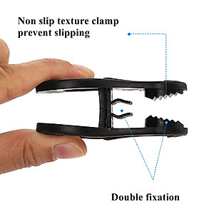 Yopay 50 Pieces Hanger Clips for Hangers, Strong Pinch Easily Clip on Clothing Pants, Multi-Purpose Kids Plastic Finger Clips for Home, Office, Travel, Crafts