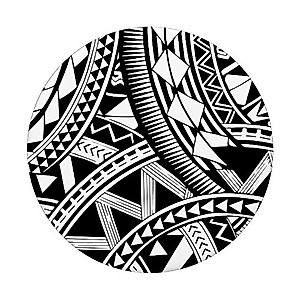 Cute Polynesian Tattoo Hawaiian Tribal Samoan - Gift PopSockets PopGrip: Swappable Grip for Phones & Tablets