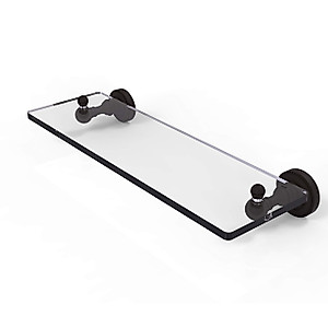 Allied Brass DT-1/16-ORB Dottingham Collection 16 Inch Single Glass Shelf, 16-Inch, Oil Rubbed Bronze