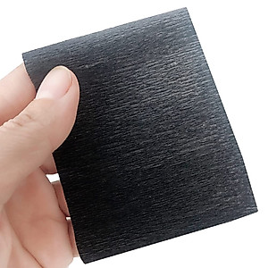 2 PCS Disposable Barber Neck Strips Waterproof Neck Paper Tissue Roll for Salon Haircutting Styling Coloring Black