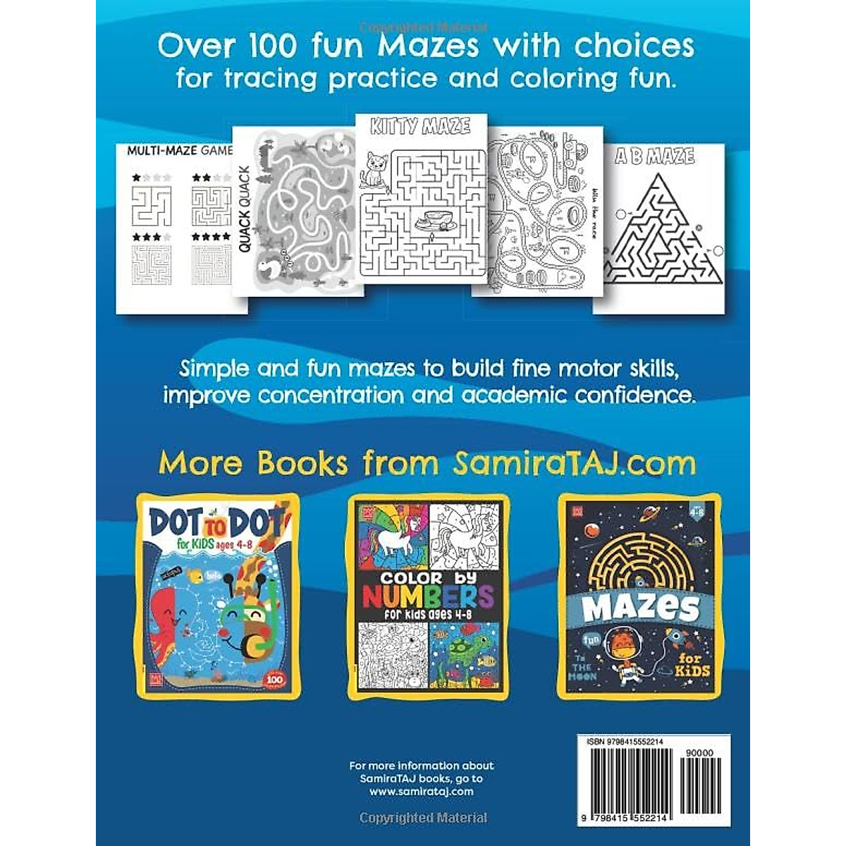 Mazes For Kids Ages 4-8: Maze Activity Workbook for Children with Games, Puzzles and Problem-Solving