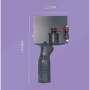 Portable Inkjet Printer with 4.3 Inch HD Touch Screen, Handheld Inkjet Printer with Quick-Drying Ink Cartridge, Handheld Printer Gun for Label/Production Date/Serial Number/Barcode/QR Code/Logo/Image