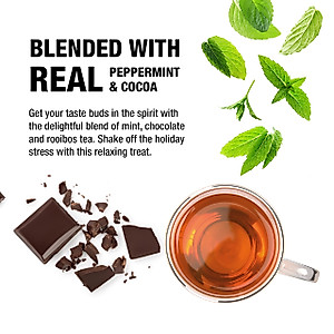 Tiesta Tea - Cozy Peppermint Cocoa | Loose Leaf | Chocolate Peppermint Herbal Tea | Premium Non-Caffeinated Holiday Blend | Make Hot or Iced & Up to 25 Cups | 1.5oz Resealable Pouch