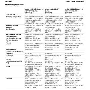 HPE Aruba 6000 24G Class4 PoE 4SFP 370W Switch (R8N87A)