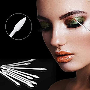 Pointed Tip Cotton Swabs 800 Pieces, Double Precision Tips with Paper Stick,Cotton Buds for Makeup Nails,4 Packs of 200 Pieces (Double Pointed)