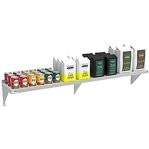 KoolMore NSF Stainless Steel Wall Mount Shelf - Industrial Grade Metal Shelving for Commercial Restaurant Kitchens 12 x 72