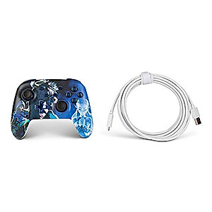 PowerA Enhanced Nintendo Switch Controller Wireless - Zelda Midnight Ride, Legend of Zelda Sworn Protector, tears of the kingdom, Rechargeable Pro Controller for Switch, Immersive Motion Control and Advanced Gaming Buttons