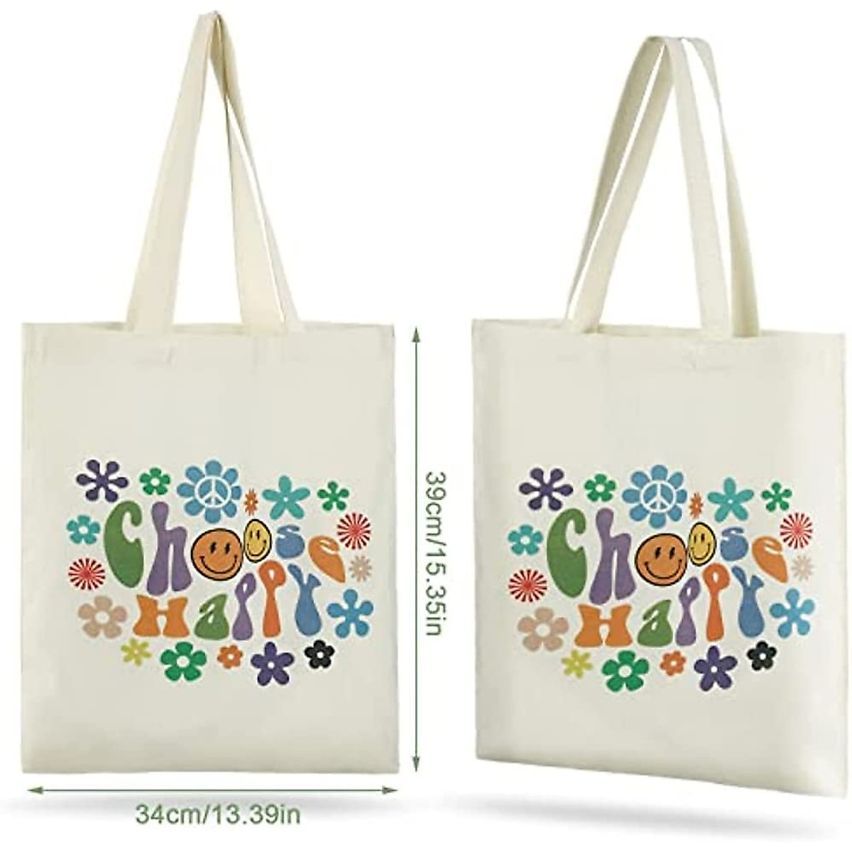 Vajdlpq Canvas Tote Female Aesthetic Reusable Grocery Shopping Bag Cute School Shoulder Bag Beach Bag Preppy Book Tote Gift for Female Girly Girls