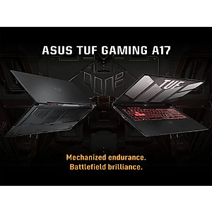 ASUS 2021 TUF A17 17.3" FHD 144Hz Gaming Laptop, AMD Ryzen 7-6800H Processor, 16GB DDR5 RAM, 512GB PCIe SSD, Backlit Keyboard, GeForce RTX 3060 6G DDR6, HD Webcam, Windows 11, Gray, 32GB USB Card