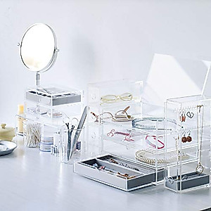 MUJI 7A57024 Drawer with Lid, Small, Clear