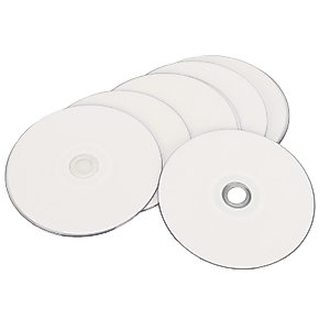 R Blank Disc, 4.7GB 16x Recordable Media Disc, R 4.7GB 16X White Inkjet Printable,Blank Media Recordable Movie Data Disc for Music Video Photos (10PCS)