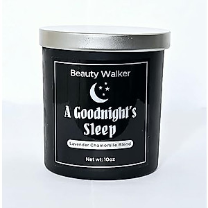 Beauty Walker A Goodnight's Sleep Candle - Lavender Chamomile 100% Natural Organic Soy Wax
